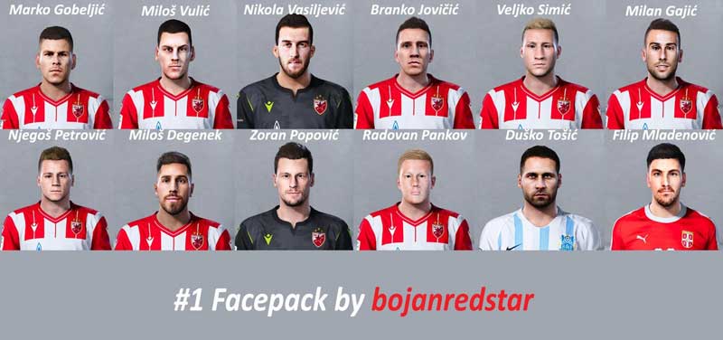 PES 2020 Facepack v1 by bojanredstar, патчи и моды