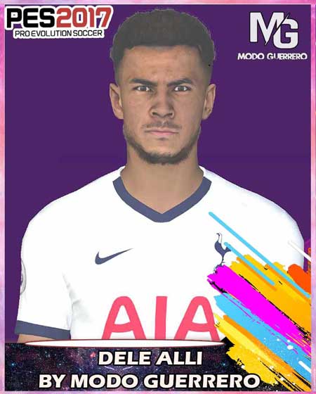 PES 2017 Dele Alli Face by Modo Guerrero, патчи и моды