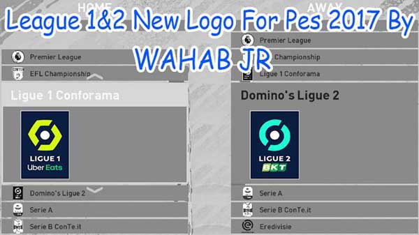 PES 2017 League 1 & League 2 New Logo by WAHAB JR, патчи и моды