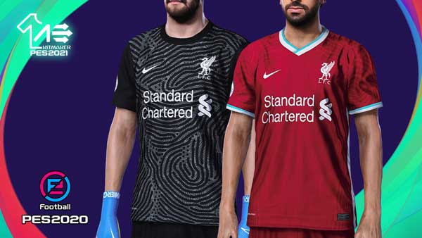 PES 2020 Liverpool Kits 20/21 by AerialEdson, патчи и моды
