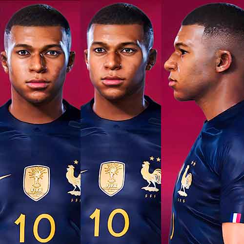 PES 2021 Kylian Mbappé Face #31.12.22 by HS Facemaker, патчи и моды