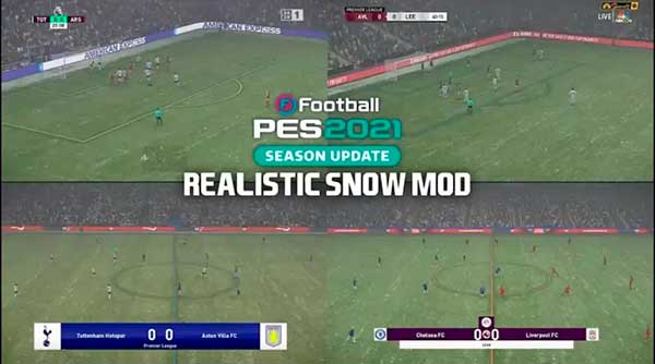 PES 2021 Realistic Snow Turf Mod (FIFA 23) by Moiduran2, патчи и моды