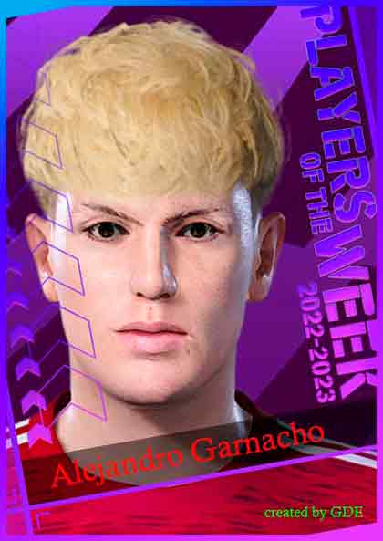 PES 2021 Converted Alejandro Garnacho by GDE, патчи и моды