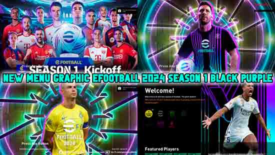PES 2021 Menu Graphic eFootball 2024 by Prayudi, патчи и моды