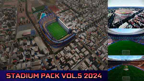 PES 2021 Stadium Pack 2024 v5 by All Makers, патчи и моды
