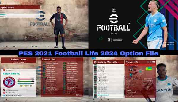 PES 2021 Football Life Option File 2024 by AliAkbar, патчи и моды
