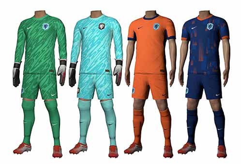 PES 2021 Netherlands NT EURO 2024 Kits by Meryoju, патчи и моды