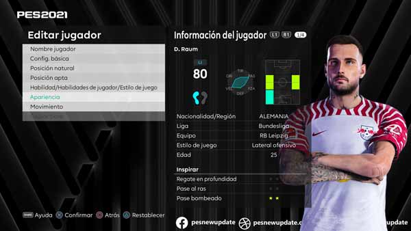 PES 2021 David Raum 2024 by ValentinLgs10, патчи и моды